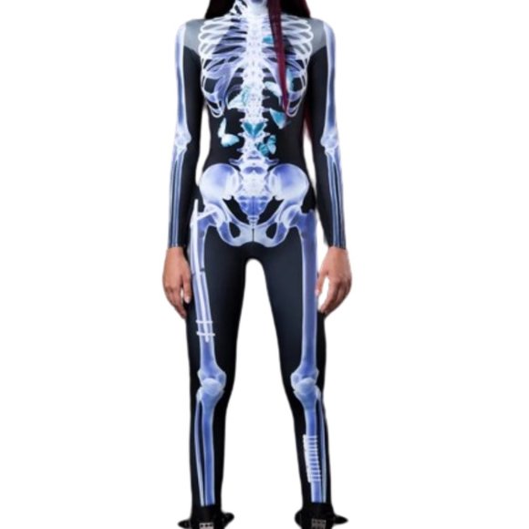 None | Other | Xray Skeleton Jumpsuit Costume Womens Size Xl | Poshmark